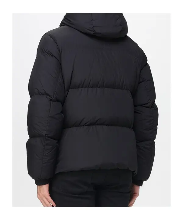 Armani Exchange Long Sleeve Padded Jacket With Hood - Black