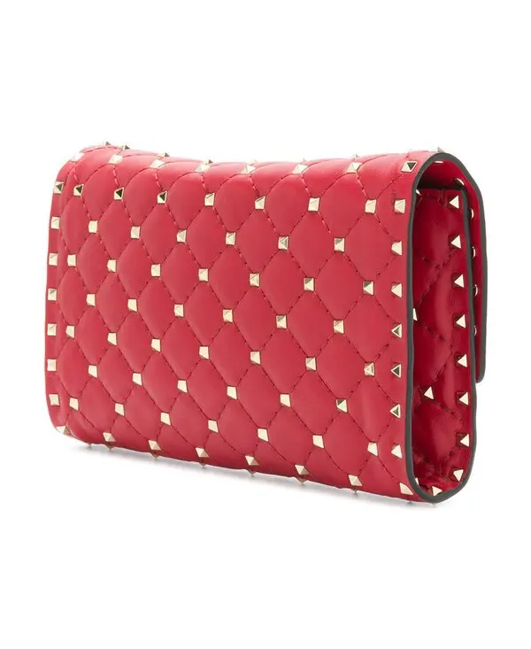 Valentino Garavani Rockstud Spike Shoulder Bag - Red