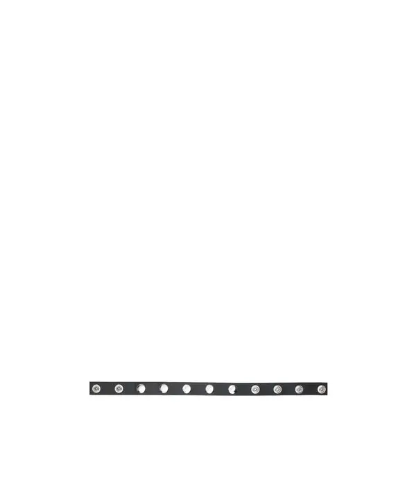 Attico Leather Belt With Silver-tone Hardware - Black