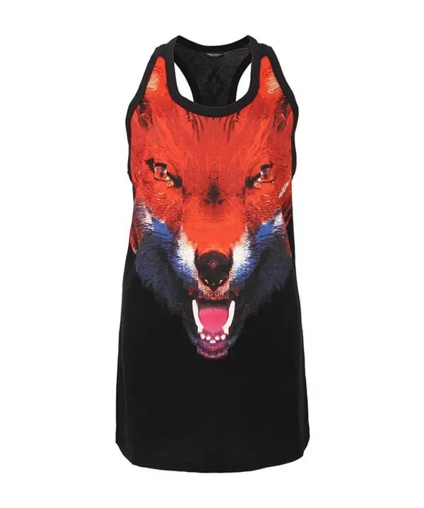 MARCELO BURLON COUNTY OF MILAN Graphic Vest Dress