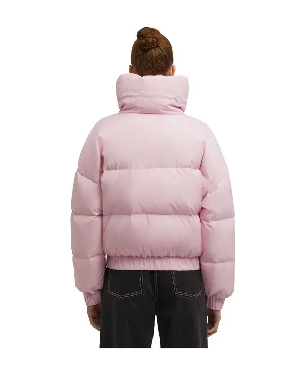 MSGM Quilted Funnel Neck Cropped Puffer Jacket
