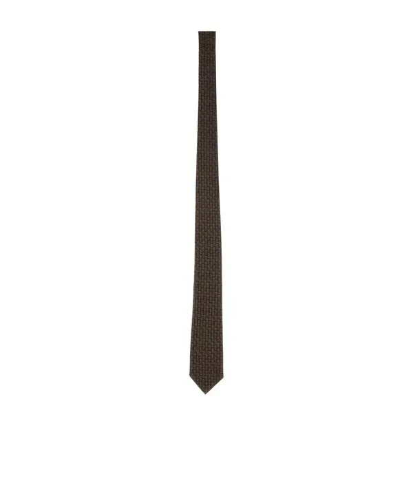 FERRAGAMO Monogram Jacquard Neck Tie