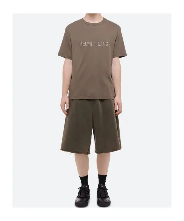 Helmut Lang Logo Embroidered Crewneck T-shirt