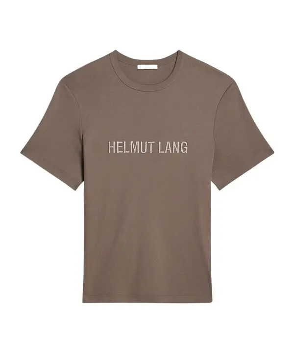Helmut Lang Logo Embroidered Crewneck T-shirt