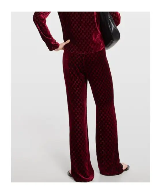Gucci Gg Velvet Devoré Pants
