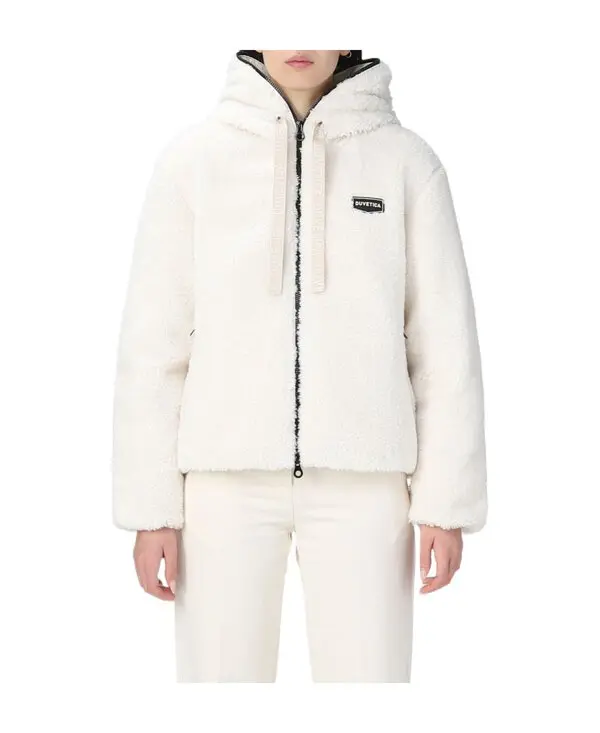 Duvetica Long-sleeved Hooded Casual Jacket - White