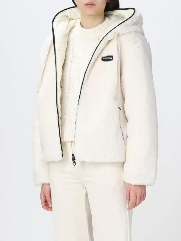 Duvetica Long-sleeved Hooded Casual Jacket - White