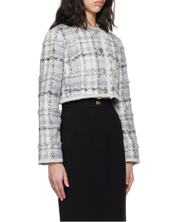 Dolce & Gabbana Cropped Tweed Jacket