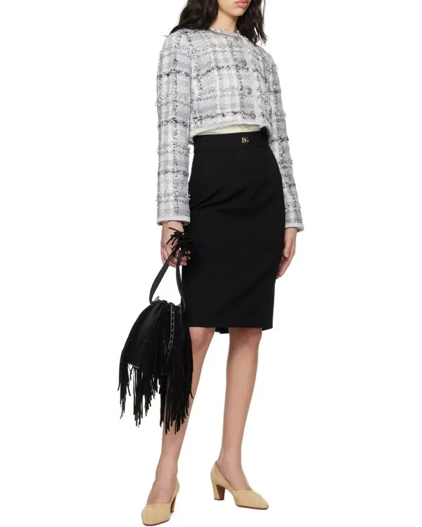 Dolce & Gabbana Cropped Tweed Jacket