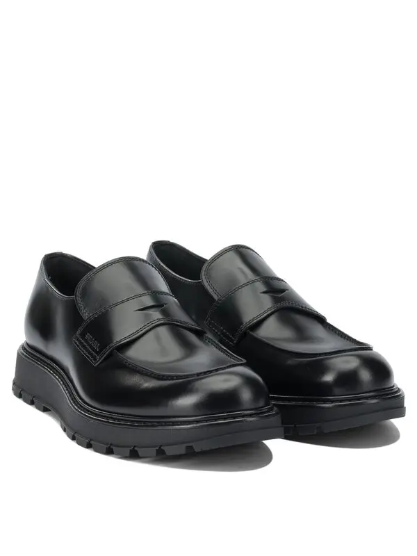Prada Logo-detailed Slip-on Loafers