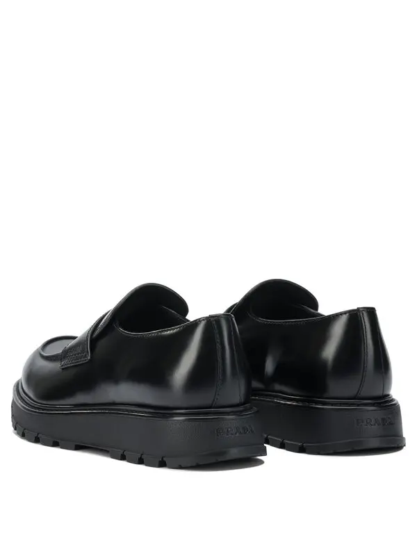 Prada Logo-detailed Slip-on Loafers