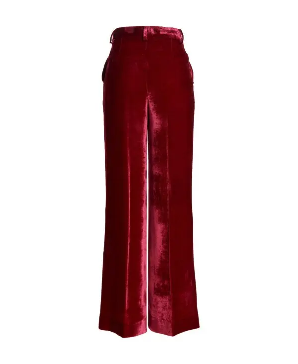 P.a.r.o.s.h Velvet Wide-leg Trousers