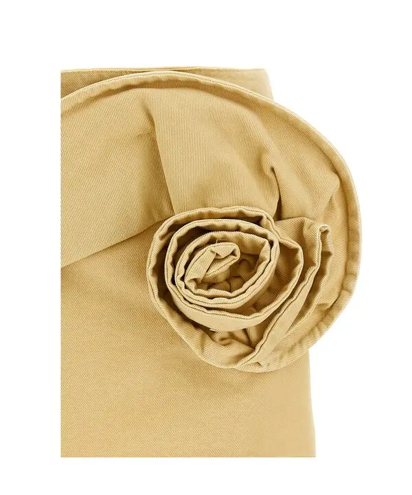 Magda Butrym Floral Patch Mini Skirt - Yellow