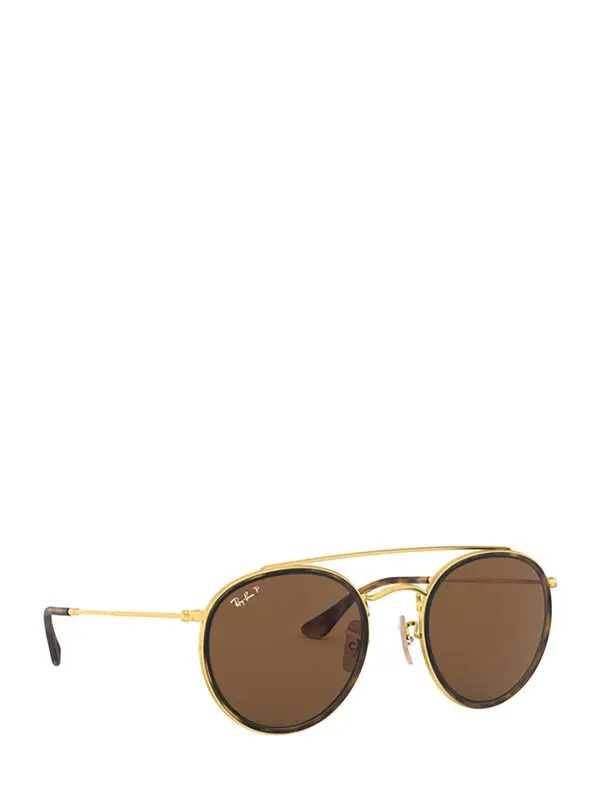 Ray-ban Round Double Bridge Sunglasses - Brown