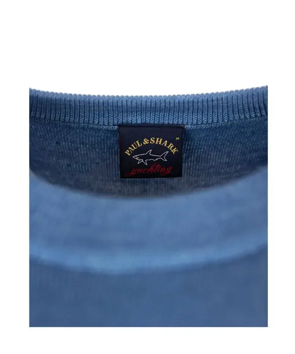 PAUL  SHARK Paul & Shark Fine Knit Crew Neck Jumper With Logo Patch