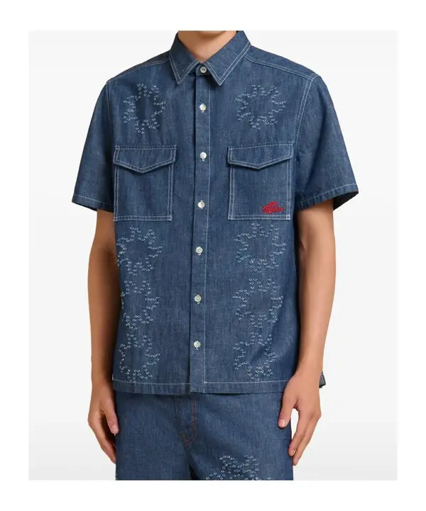 Marni Embroidered Short-sleeve Shirt