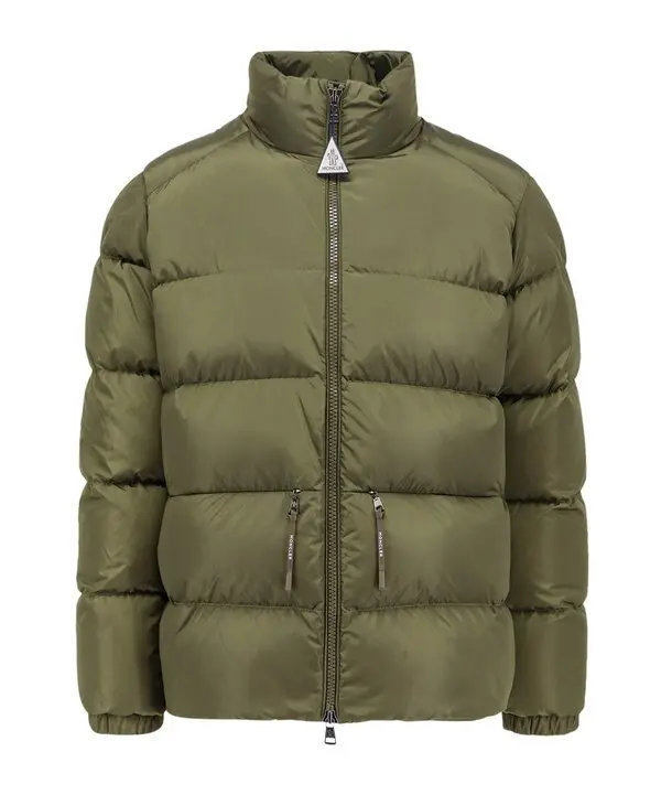 Moncler Logo Patch Zip-up Puffer Jacket