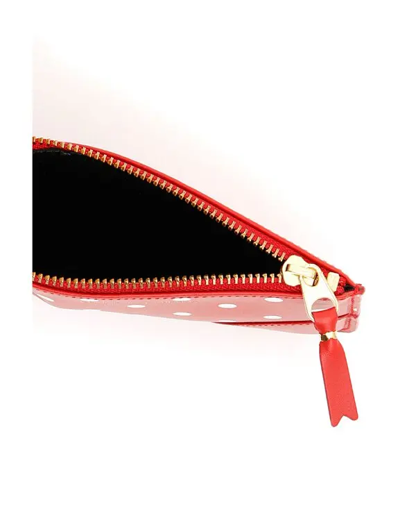 Comme Des Garçons Polka Dot Printed Coin Zipped Wallet