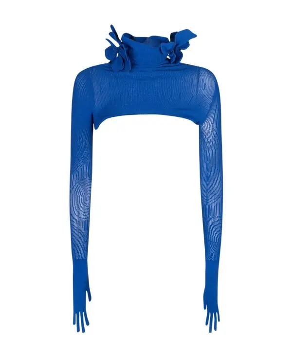 Off-White Ribbed Long-sleeved Sweater