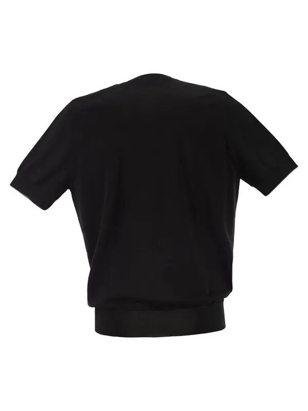 Brunello Cucinelli Crew-neck Ribbed Short-sleeve T-shirt
