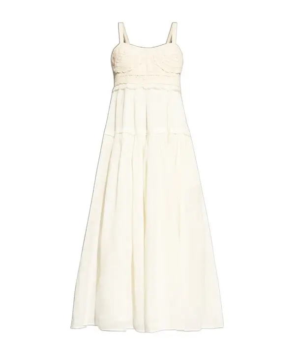 Ulla Johnson Panelled Midi Dress - White