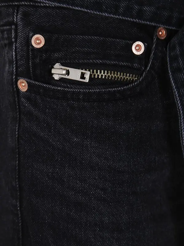 Sacai Straight-leg Belted Cropped Jeans