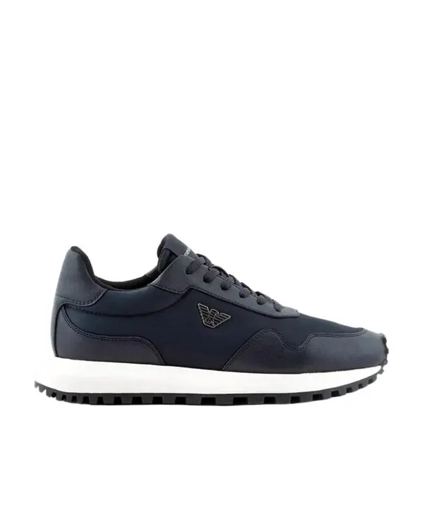 Emporio Armani Logo-appliqué Panelled Sneakers