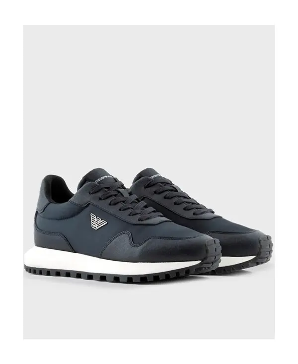 Emporio Armani Logo-appliqué Panelled Sneakers