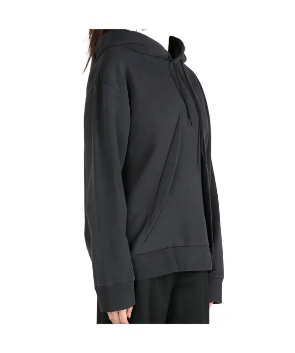 MAISON MARGIELA Drawstring Hoodie With Asymmetrical Pleats