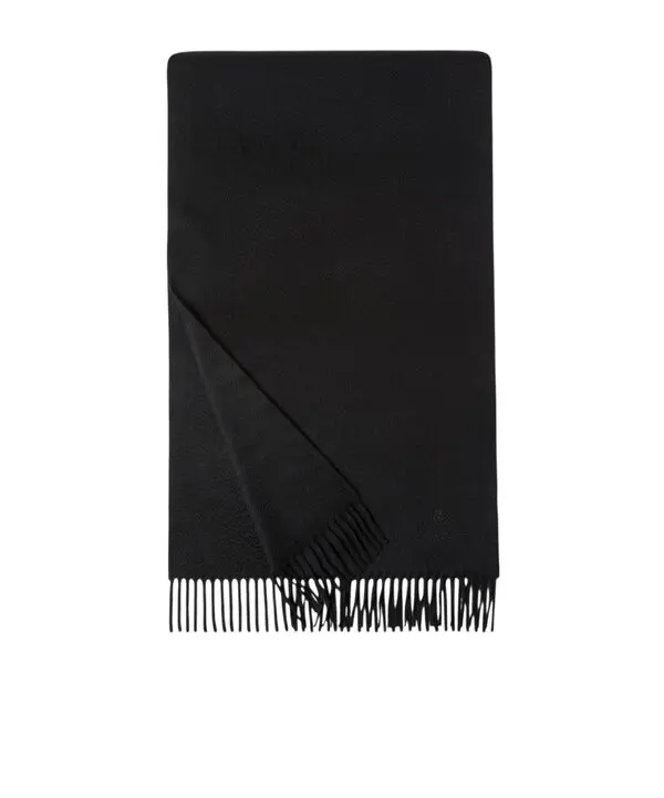 Loro Piana Grande Unita Fringed-edge Scarf - Black