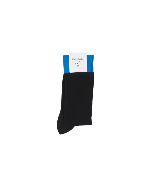 Paul Smith Double-layered Sock Cuffs - Black/blue