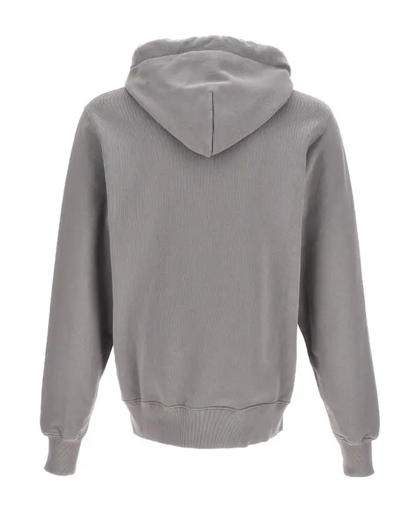 AMBUSH Logo Printed Drawstring Hoodie - Gray