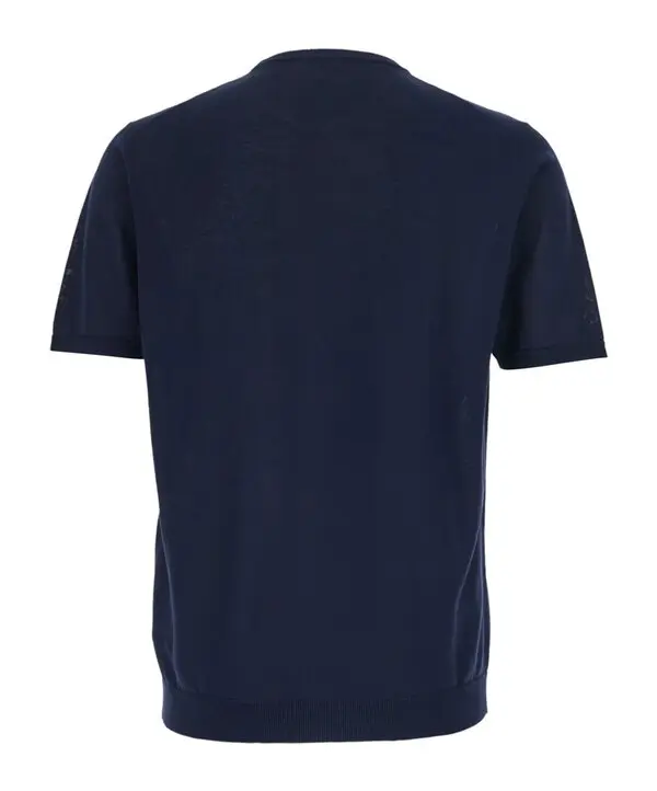 ROBERTO COLLINA Ribbed Trim Crewneck T-shirt - Black