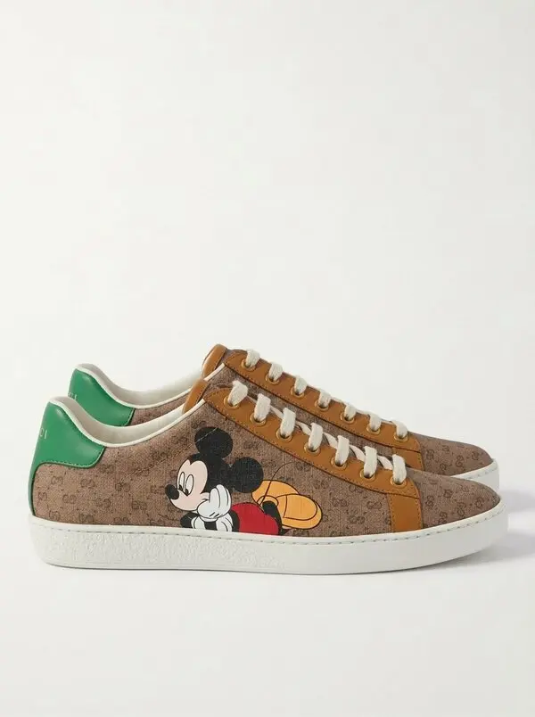 Gucci Disney Ace Casual Trainers - Multicolor