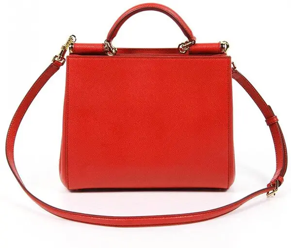 Dolce & Gabbana Top Handle Handbag With Logo Detail - Red