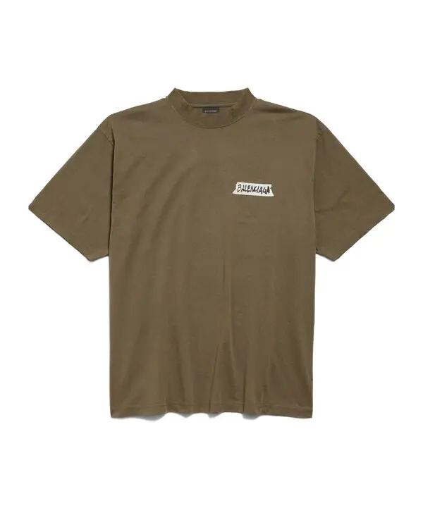 Balenciaga Masking Tape Medium Fit T-shirt