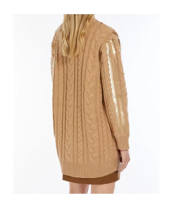 Max Mara Wool & Cashmere Twisted Knit Cardigan
