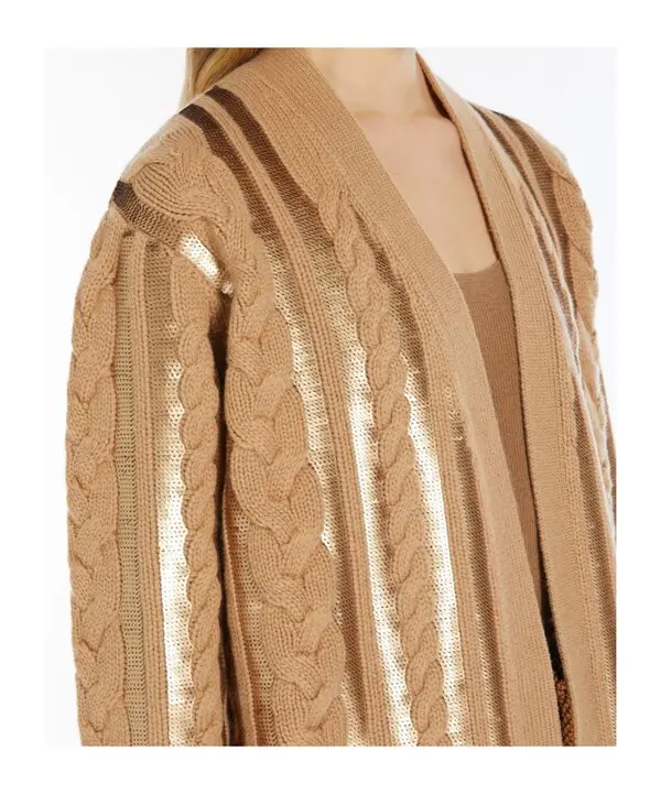 Max Mara Wool & Cashmere Twisted Knit Cardigan