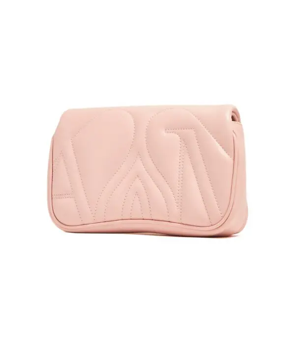 Alexander McQueen Logo Plaque Chain-link Shoulder Bag - Pink