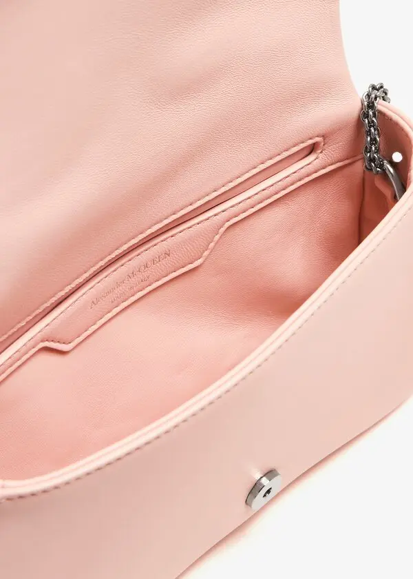 Alexander McQueen Logo Plaque Chain-link Shoulder Bag - Pink