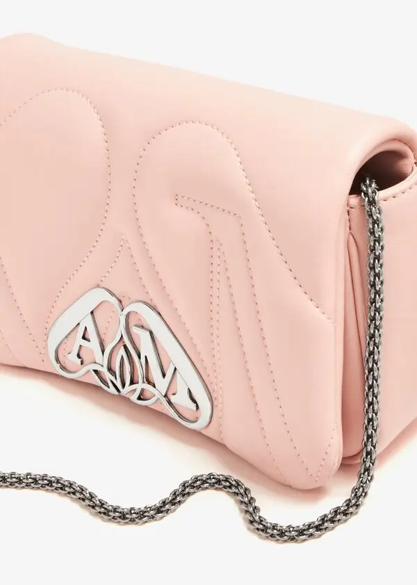 Alexander McQueen Logo Plaque Chain-link Shoulder Bag - Pink