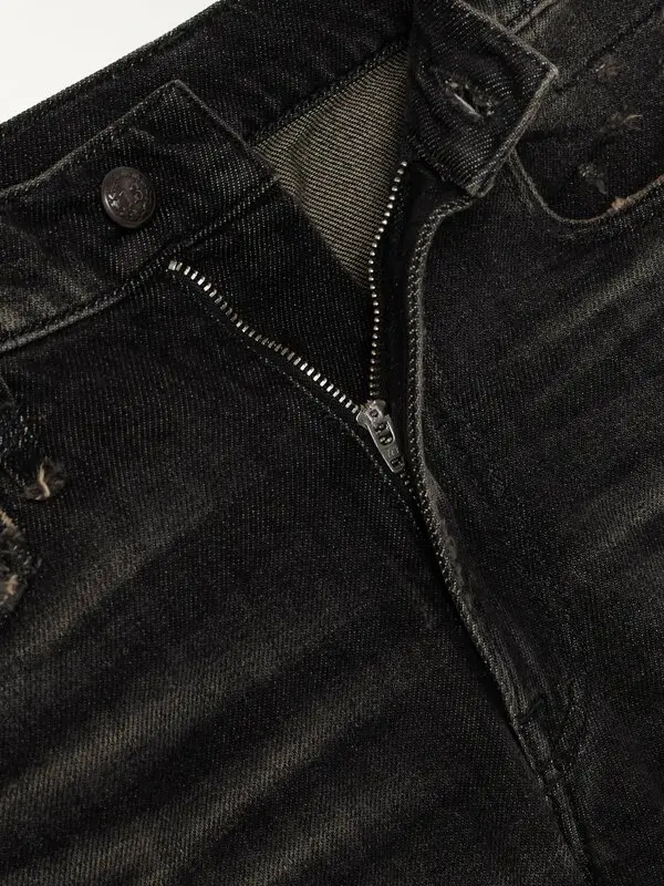 R13 Boyfriend Straight-leg Distressed Jeans