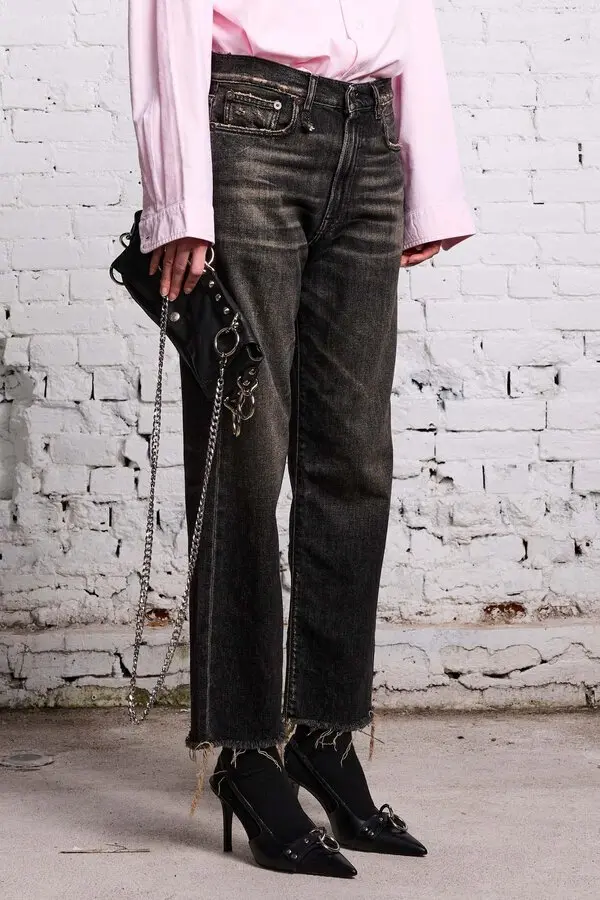 R13 Boyfriend Straight-leg Distressed Jeans