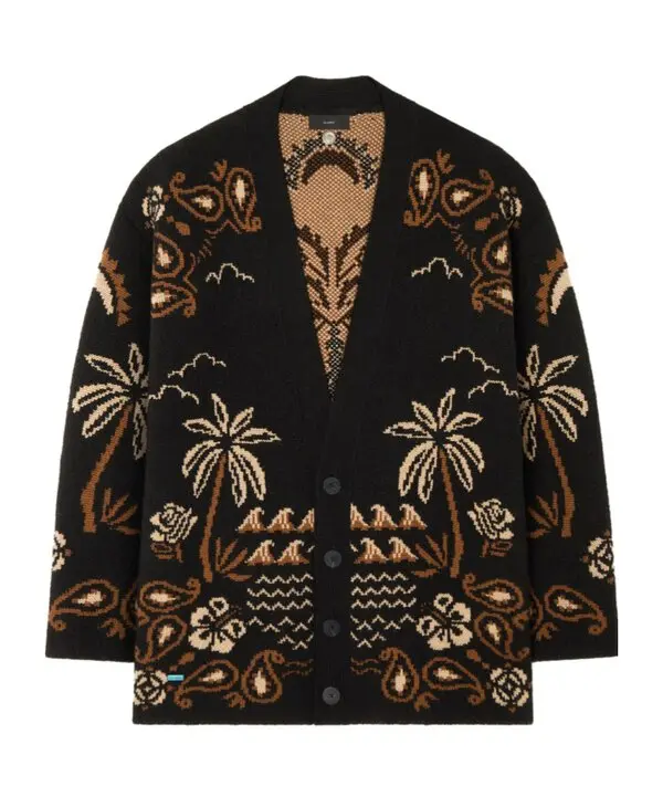 Alanui Glimpse Of Eden Cardigan - Black