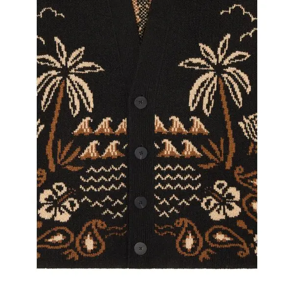 Alanui Glimpse Of Eden Cardigan - Black
