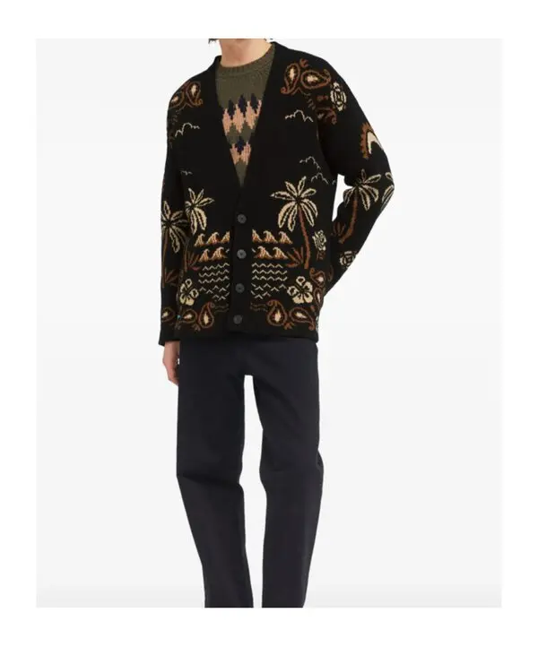 Alanui Glimpse Of Eden Cardigan - Black