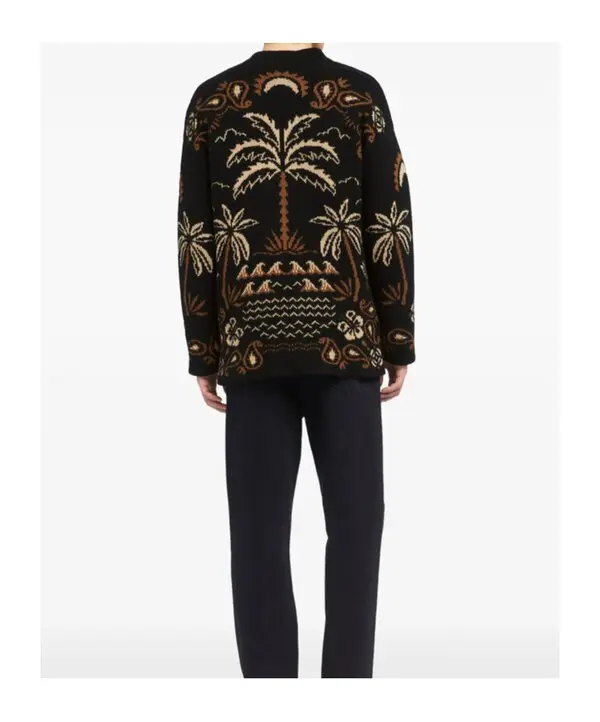 Alanui Glimpse Of Eden Cardigan - Black
