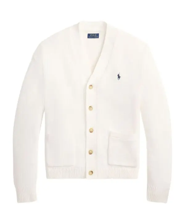 Polo Ralph Lauren V-neck Buttoned Cardigan - White