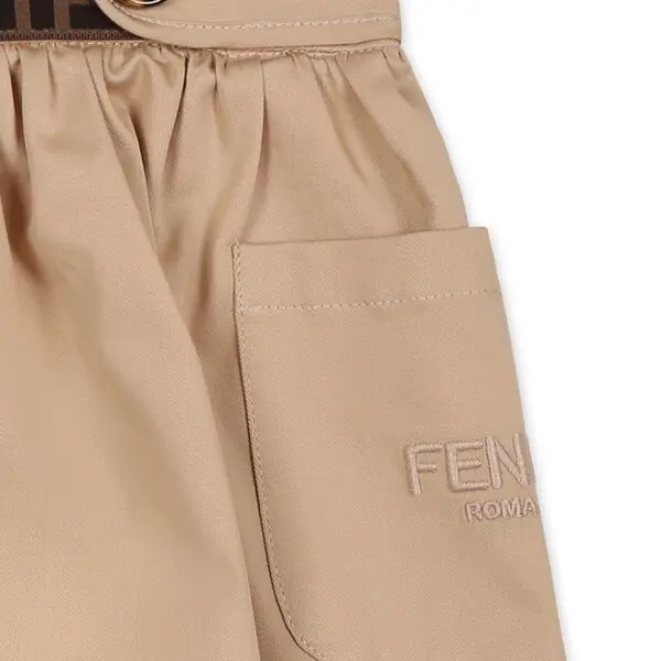 Fendi Ff Logo Waistband Skirt
