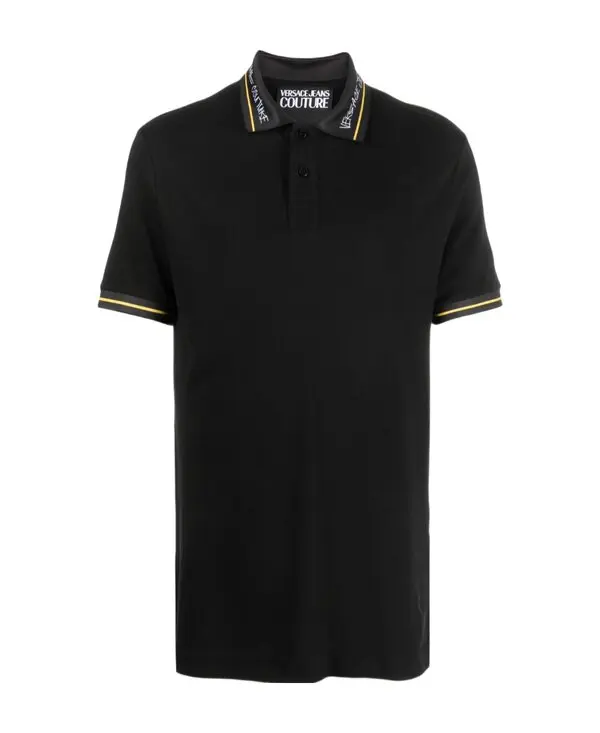 Versace Logo-print Collar Polo Shirt